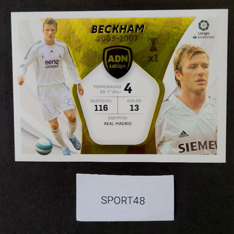David Beckham สติ๊กเกอร์เดวิด เบ็คแฮม Panini Laliga Sticker - sportpool ...