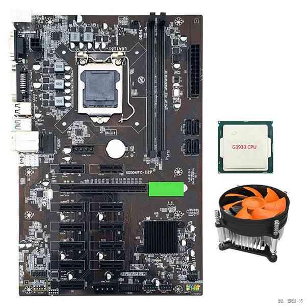 เมนบอร์ด B250 Btc Lga 1151 Ddr4 12X สําหรับการ์ดกราฟฟิค BTC Motherboard - wodl1g68lo - ThaiPick