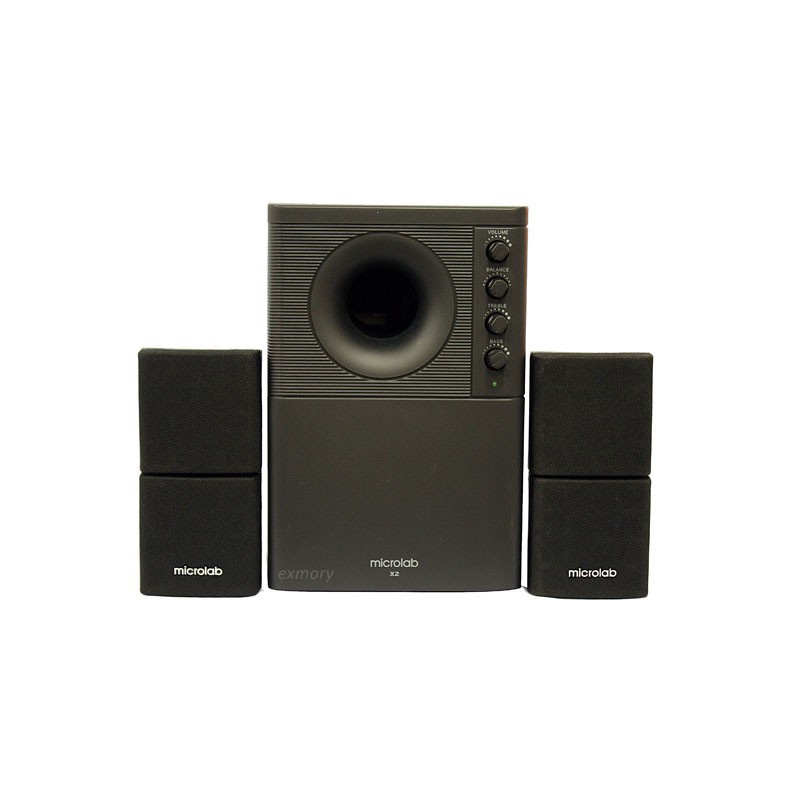 speaker (ลําโพง) microlab x2 2.1 (black) - 8k4w1jnt8i - ThaiPick