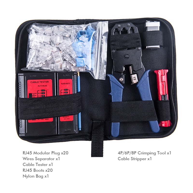 Linkwylan Network Tool Kit Tool Set RJ11 RJ12 RJ45 Crimping Tool LSA ...