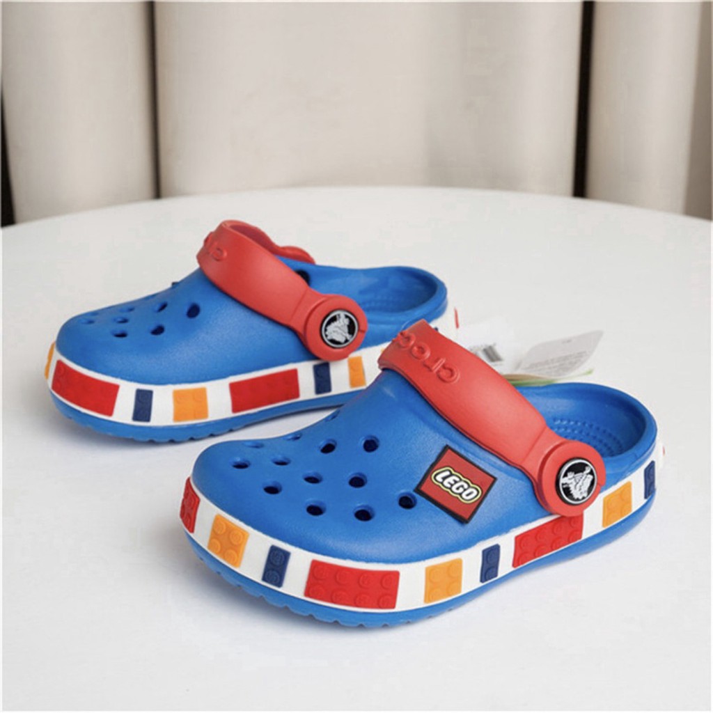 รองเท้าเด็ก Crocs band kids LEGO clog ประเภทรัดส้นแบบลำลอง วัสดุยาง ใส่ ...