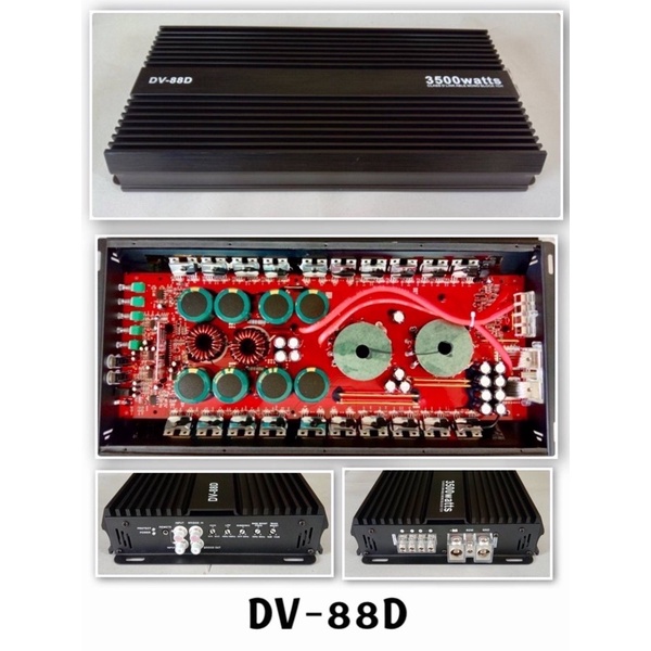 เพาเวอร์ แอมป์ คลาส ดี DV-88D 3500watts. power amp class- D เครื่อง เสียง คลาส ดี ขับ ซับ รุ่น ...