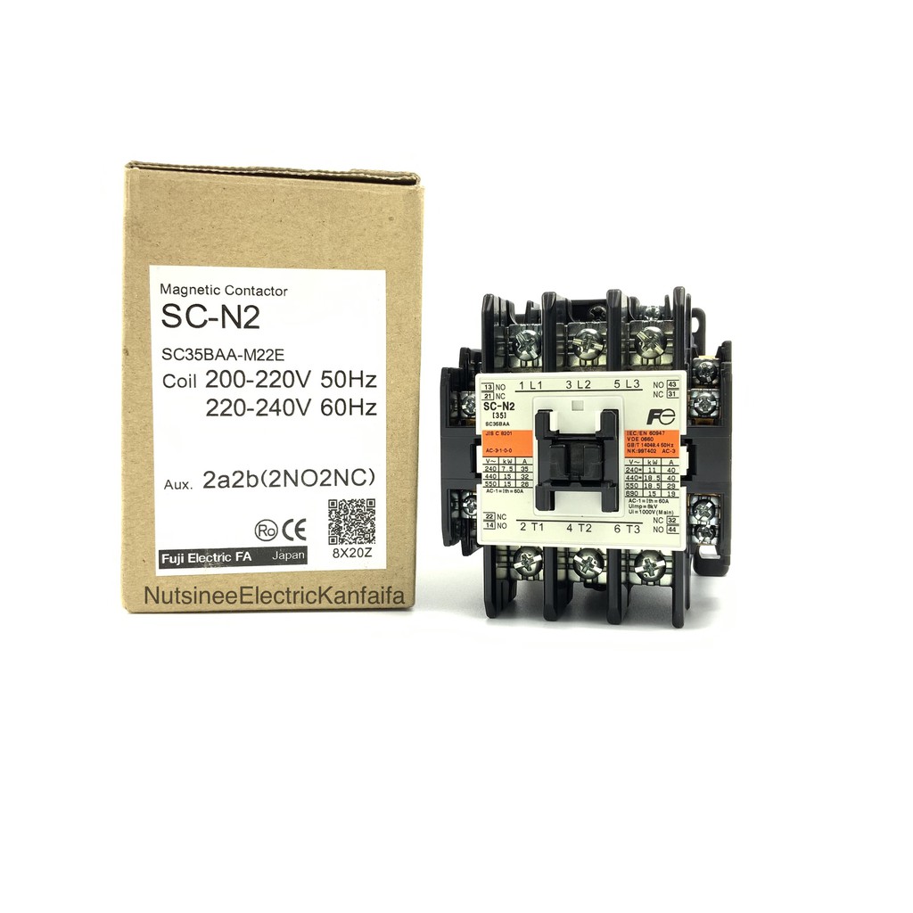 SC-N2 COIL 200-220V MAGNETIC CONTACTOR FUJI ฟูจิ ของแท้ 1,030 บาท | Shopee Thailand