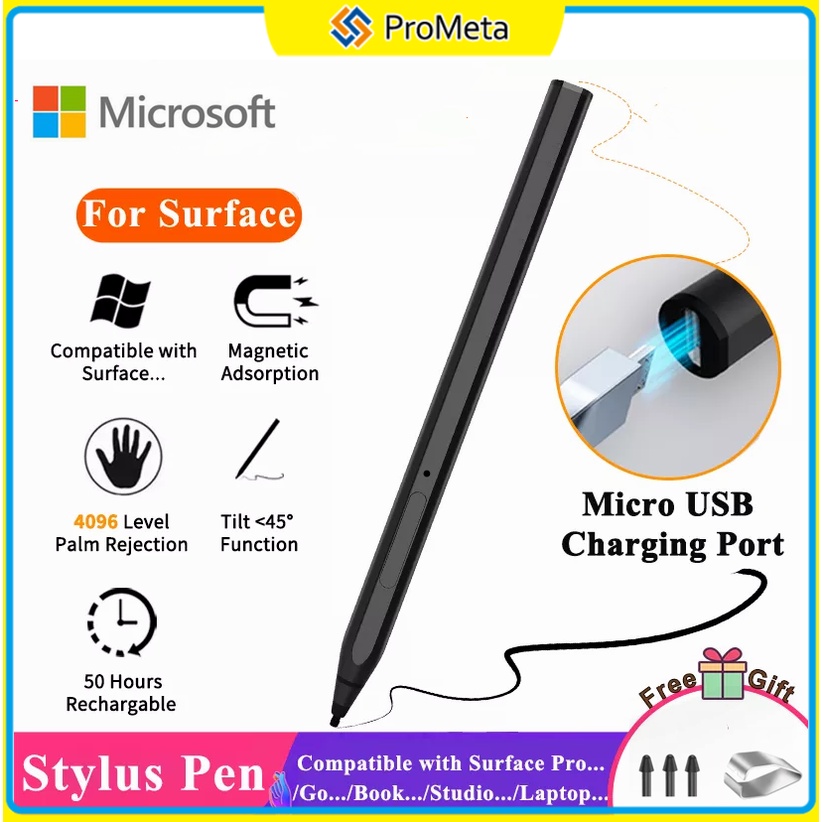 ปากกาสไตลัส สําหรับ Microsoft Surface ปากกาสไตลัสอัจฉริยะ สําหรับ ...