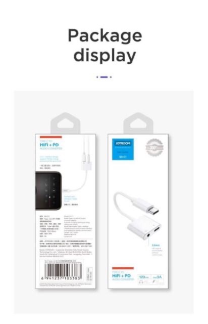 สายต่อหูฟัง joyroom SH-C1 Type-C TO HlFlPD 3.5mm ใช้ได้แต่เฉพาะของ Huawei ะ - purideashop - ThaiPick