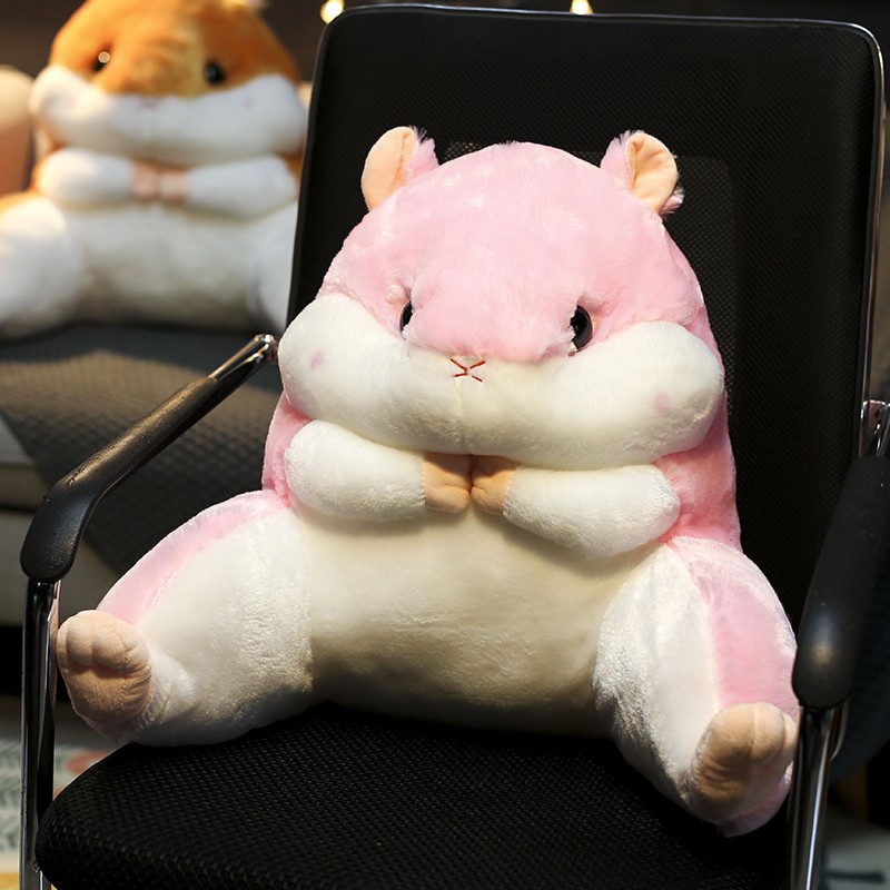 เบาะ：Home textile 53cm Back cushion Cartoon Hamster ink Grey Cushion ...