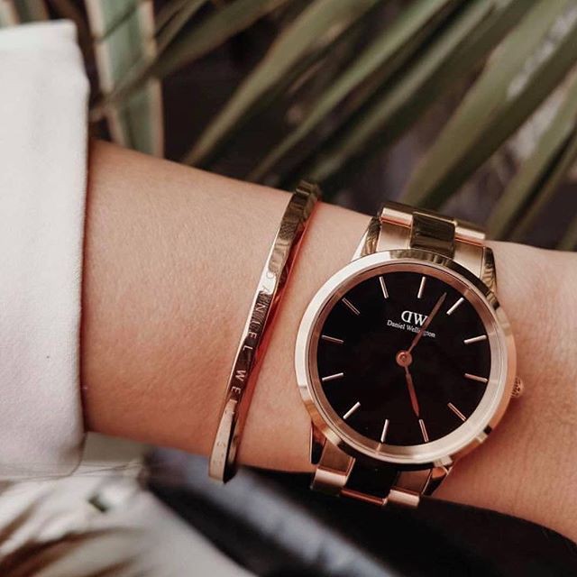 DANIEL WELLINGTON รุ่น ROSEGOLD BLACK-28 32 36MM ของแท้100% นาฬิกา ...