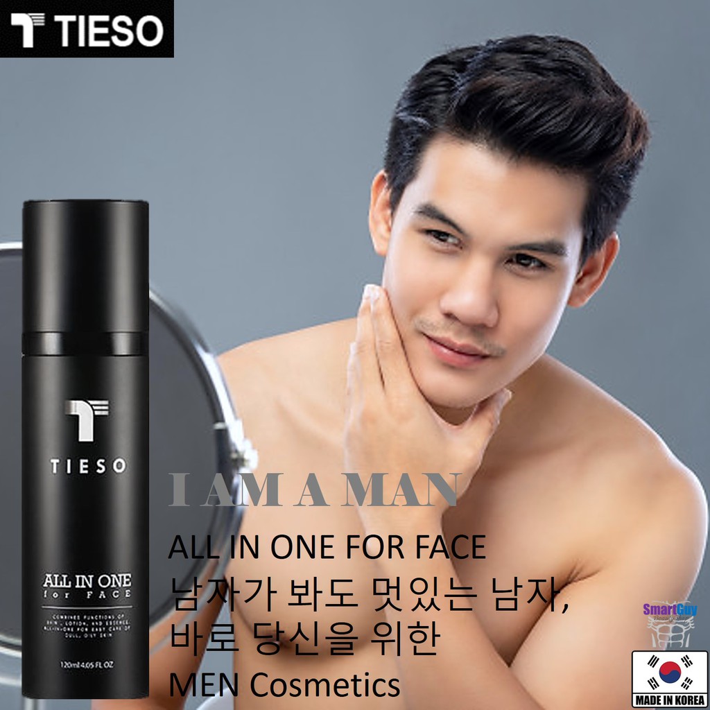ผลิตภัณฑ์บำรุงผิวหน้าสำหรับผู้ชายจากเกาหลีครบสูตรการบำรุงว TIESO For ...
