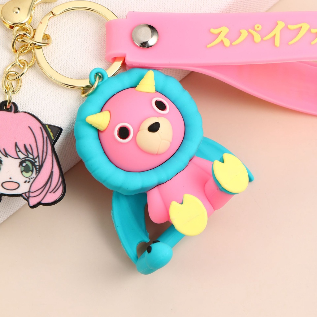 พวงกุญแจ PVC แบบนิ่ม จี้การ์ตูนอนิเมะ SPY×FAMILY Anya Forger bear ...
