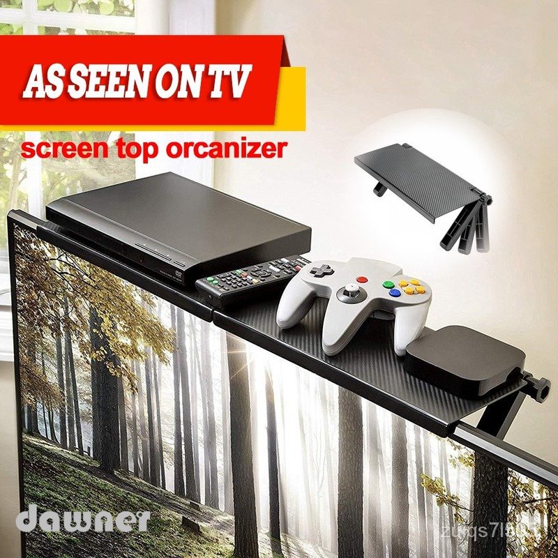 PmOc Screen Caddy TV Box Top Shelf Storage Bracket Stand Monitor Wall ...