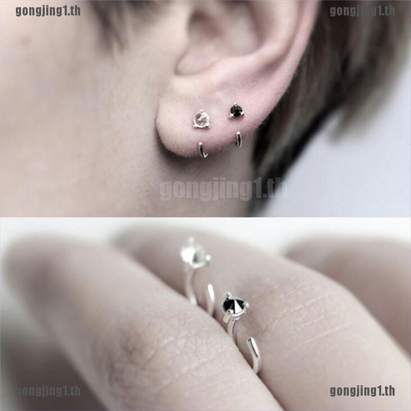 COD Women Crystal Rhinestone Earrings Ear Clip Stud Earrings Charms ...