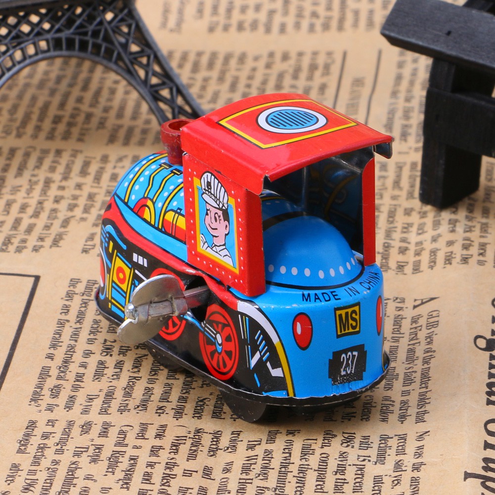 Retro Steam Train Reminiscence Children Vintage Tin Toy Clockwork Toys ...