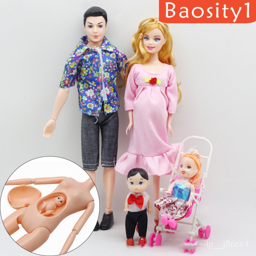 [Baosity1] Happy Family Doll ตุ๊กตาของเล่นสําหรับเด็กเพื่อการศึกษา 8OJU ...