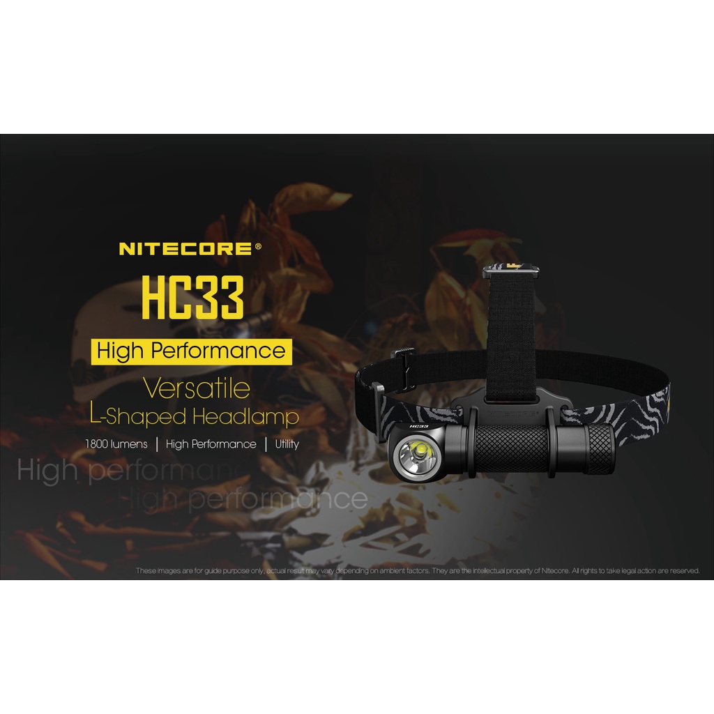 Orginal Nitecore HC33 Headlamp High Performance LED CREE XHP35 1800 ...
