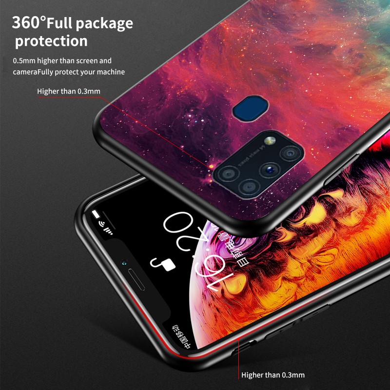 Samsung Galaxy M31 Phone case Tempered Scratch-resistant Full ...