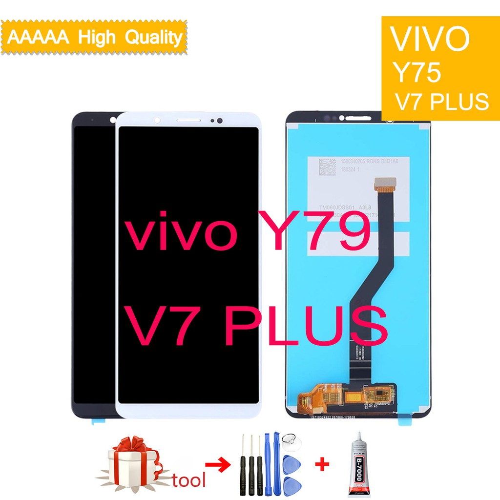 free Toolอุปกรณ์เสริมหน้าจอสัมผัส Lcd สําหรับ Vivo V7 Plus Y79 X20plus ...