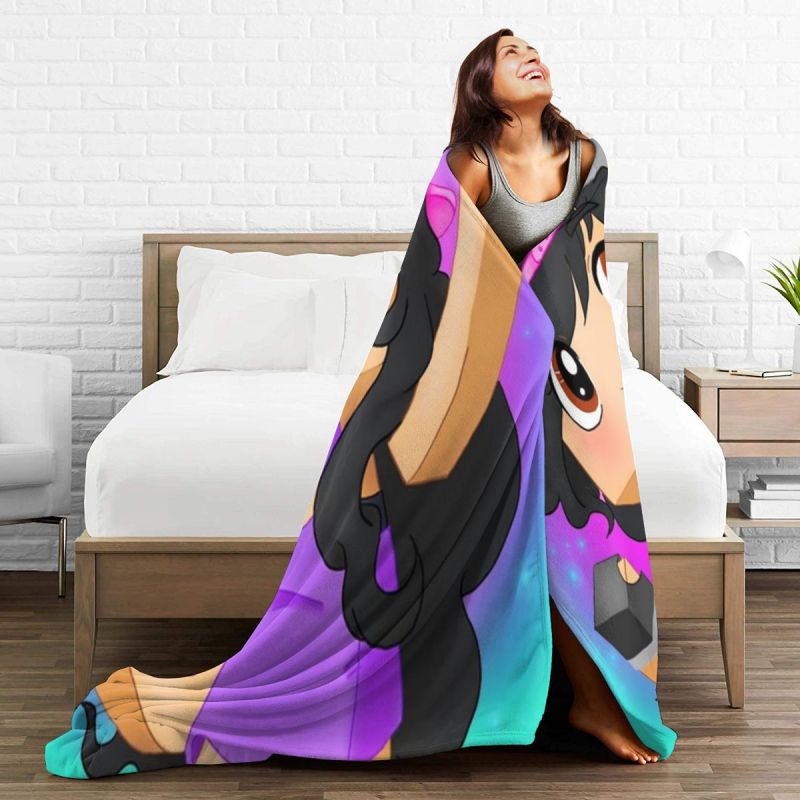 Minecraft Aphmau Custom Ultra-Soft Fleece Blanket Warm Throw Blankets ...
