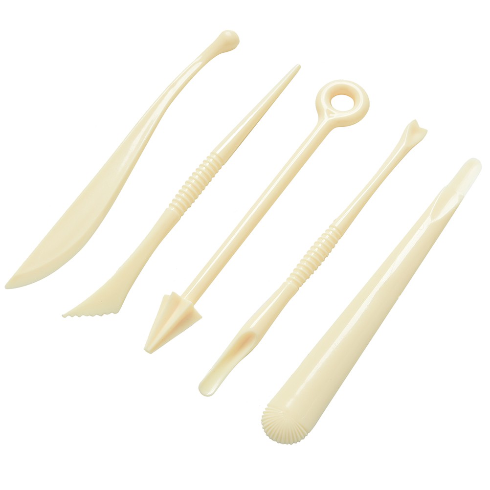 Purpleredto1 Set 5 Pcs Polymer Clay Tools Polyform Sculpey Plastic ...