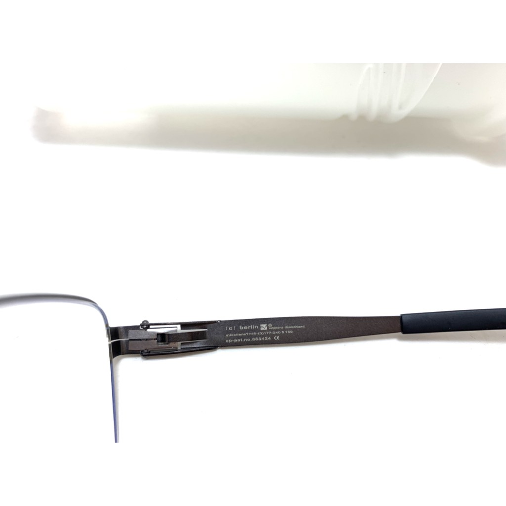 แว่นสายตา ic berlin sanetsch medlum ขนาด 55-18 mm สีกันเมทัล กรอบแว่น ...