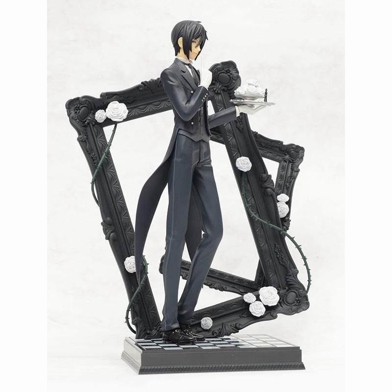 Anime Black Butler Sebastian Michaelis Action Figure Housekeeper Book ...