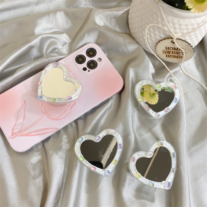 griptok กระจกหัวใจวิ้งๆ griptok mirror กริ๊บต็อก ตัวติดมือถือ - sixsix ...