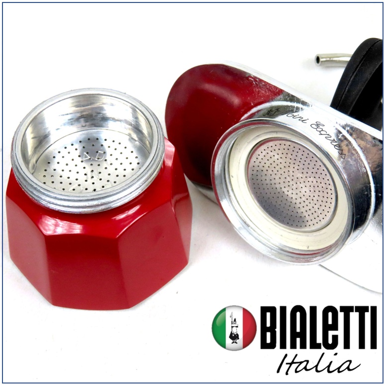 Bialetti หม้อต้มกาแฟ Set Mini Express Red 2ถ้วย moka pot - bialetti ...
