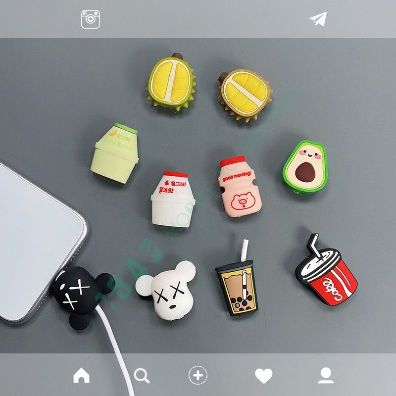 Cable Bite Protector ถนอมสายชาร์จ กันหัก สายเกลียว ตัวถนอมสาย ที่ถนอมสาย เคสสายชาร์จ - supercase ...