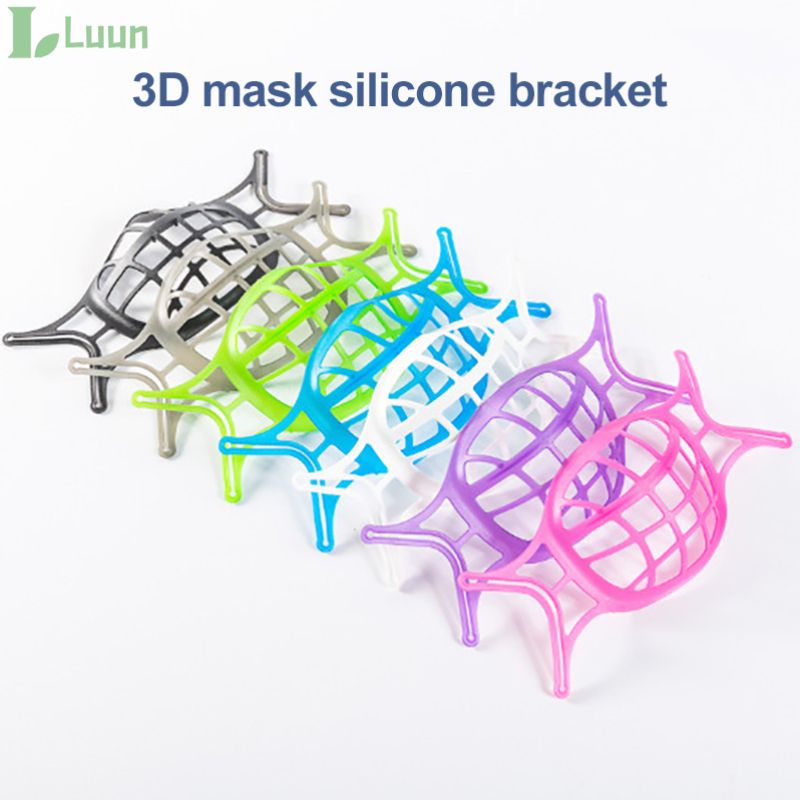 5pcs รองหน้ากากแบบมีหูคล้องรุ่นอัพเกรด ฐานรองแมส ซิลิโคนนิ่มรองหน้ากาก ...