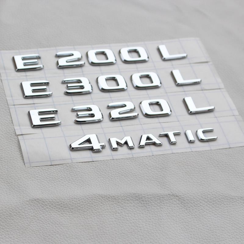 ¤ ป้ายติดรถ Benz E-Class E200L E300L E320L โลโก้ตัวอักษรสติกเกอร์รถ 4matic ป้ายท้ายป้ายท้าย ...