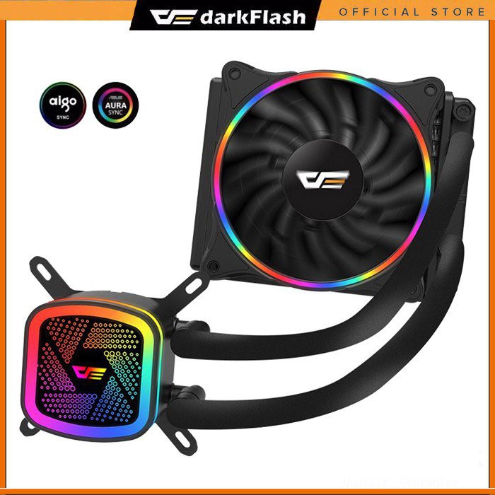 darkFlash DT120 Liquid Cooling CPU Cooler Computer Water Cooling System ...