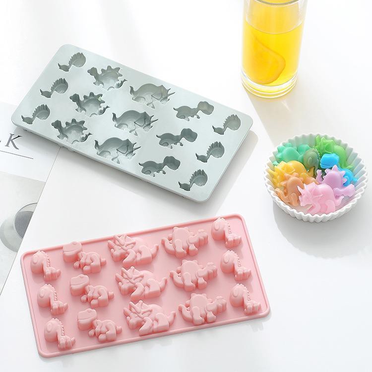 Ning Baking Creative Cartoon Dinosaur Silicone Fudge Candy Mold DIY ...