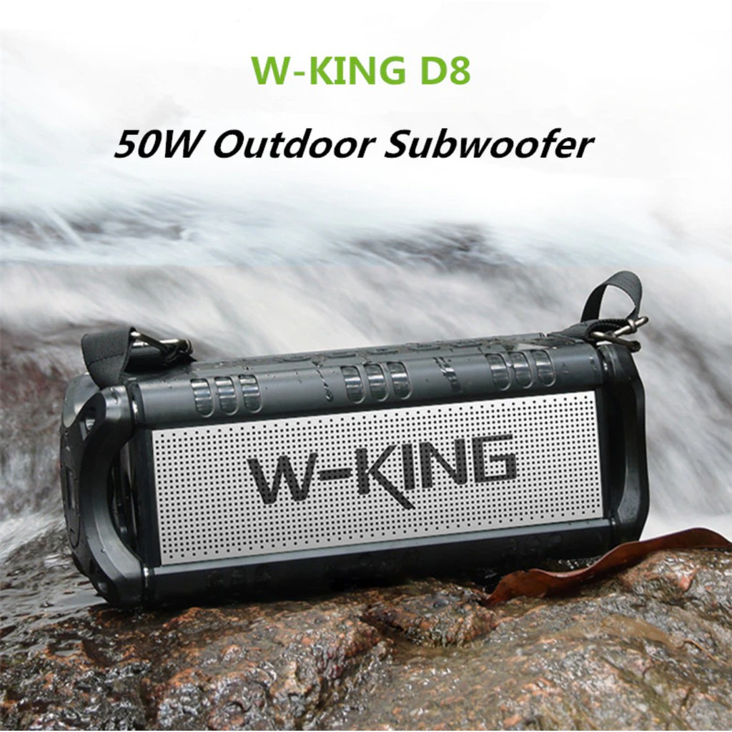 ลอตใหม่ล่าสุด W-king D8 2022 ของแท้ ลำโพงบลูทูธ เชื่อมได้2ตัว กำลังขับ50W D8M Wking Bluetooth ...