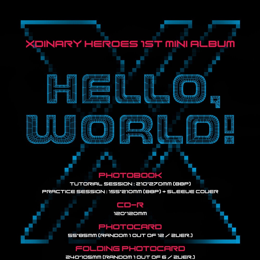 Xdinary Heroes Hello,World! 1st Mini Album CD+Photobook+Photocard+Etc ...