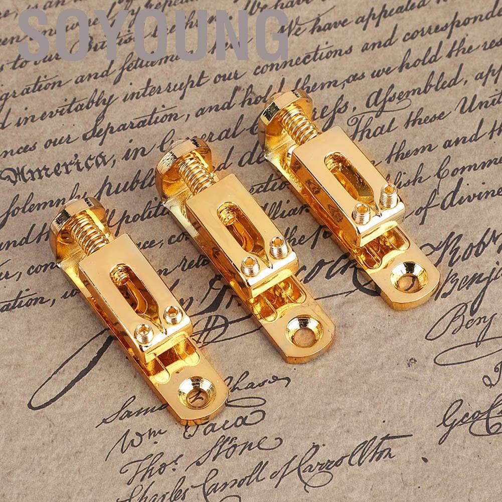 Soyoung 3 PCS Single String Bridge 3cm with Screws Wrench for Guitar ...