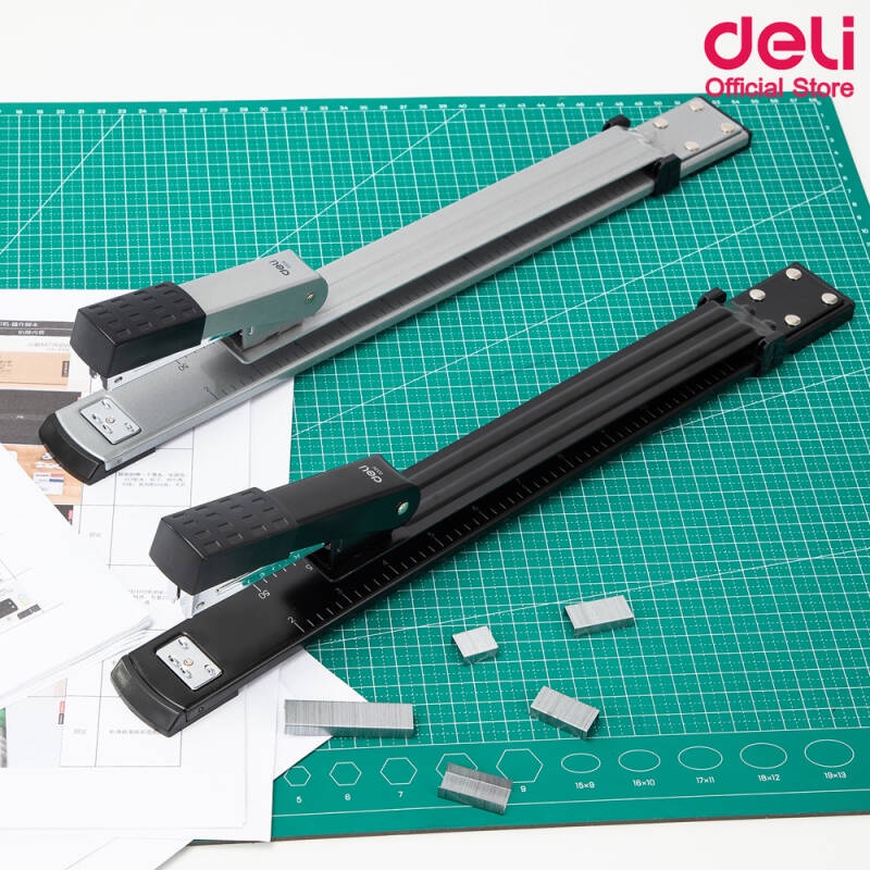 Deli 0334 เครื่องเย็บกระดาษมุงหลังคา ของแท้ 100% Long Reach Stapler 1 ...