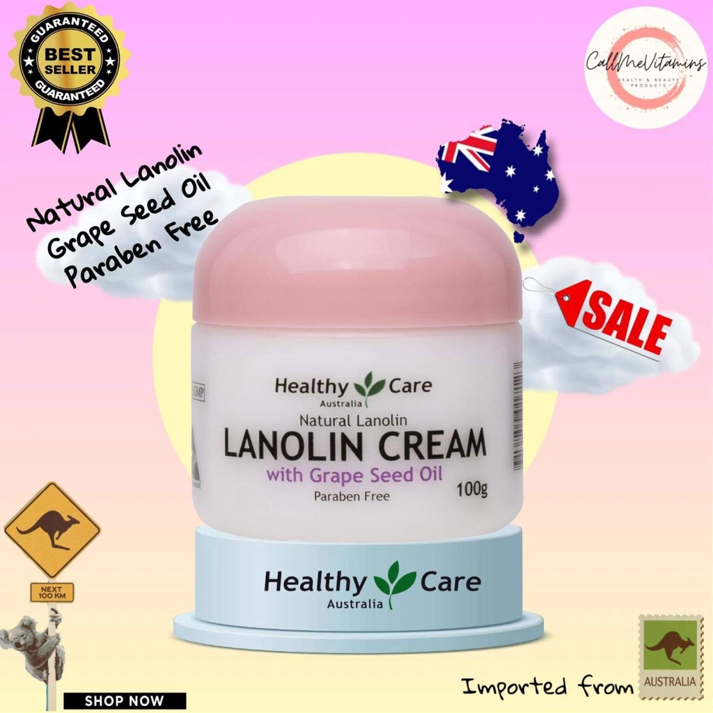 Healthy Care Lanolin Cream With Grape Seed 100g | Shopee Thailand