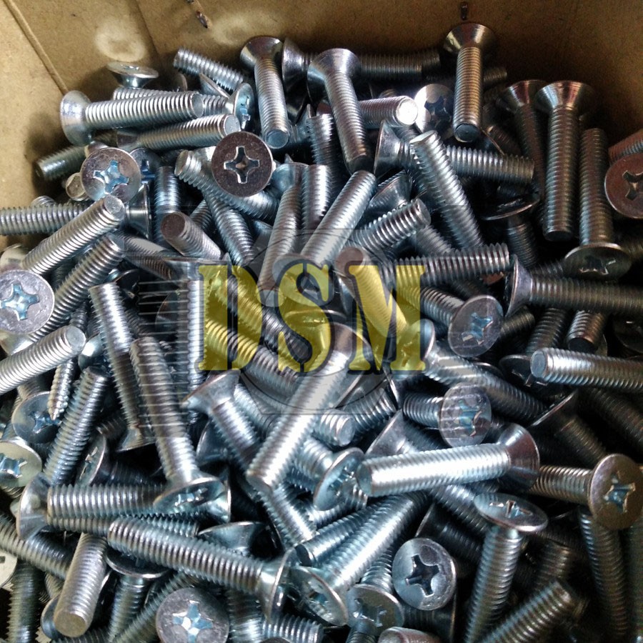 หัวไขควง Galvanized Bolt Jf M 5x20 Machine M 5 100 ชิ้น ...
