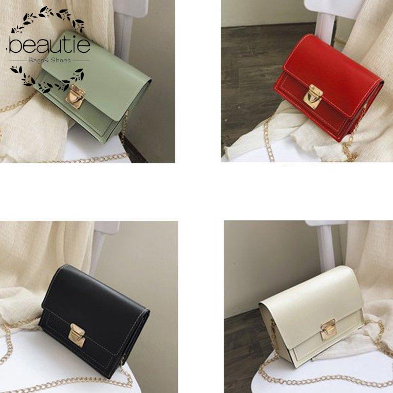 New Fashion Lock Small Square Bag Shoulder Diagonal Chain Handbag ...