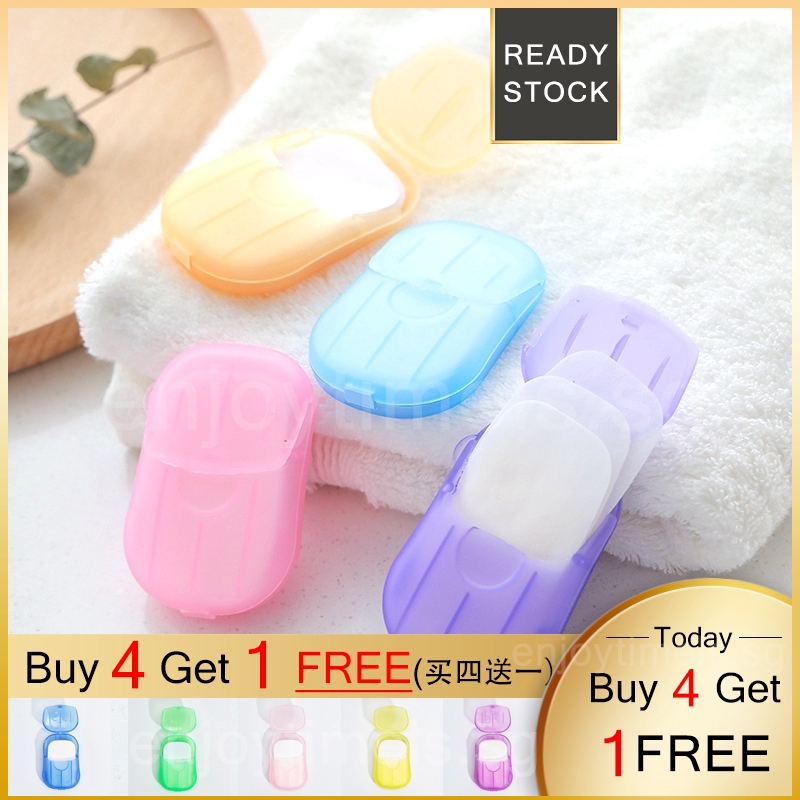 buy 4 get 120 Tablets travel disposable soap tablets boxed soap paper ...