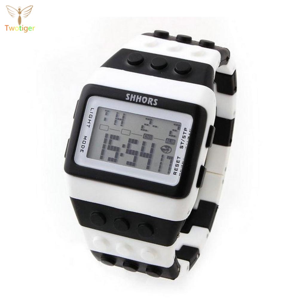 Children LED Digital Watches LCD Display Colorful Strap Plastic ...