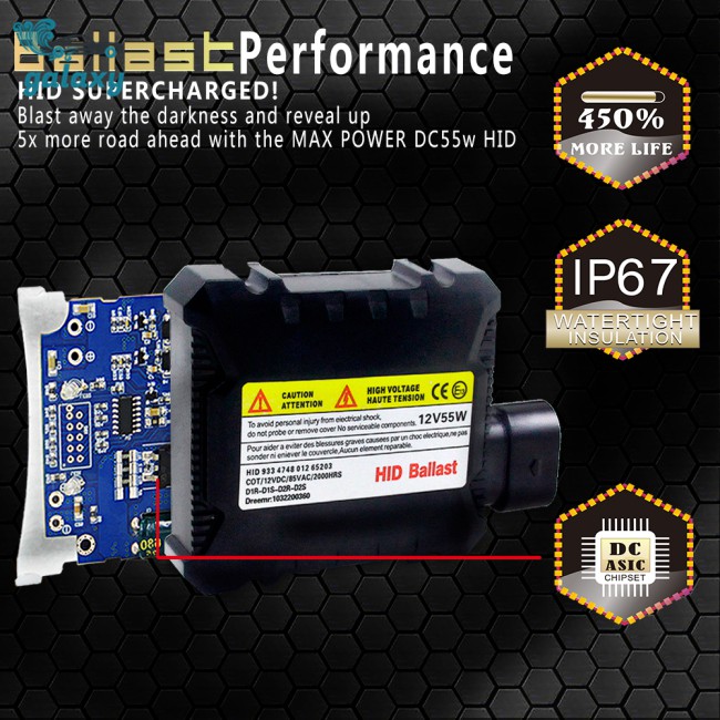 ชุดหลอดไฟ Xenon 55 W H 7 HID Xenon 3000-12000 K สำหรับรถยนต์ 2 ชิ้น ...