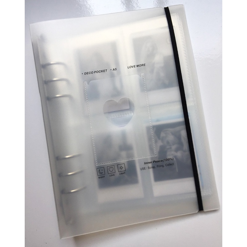 แพคเกจบัตรTransarent A5 Binder Storage Collect Book Ko hoto Card ...