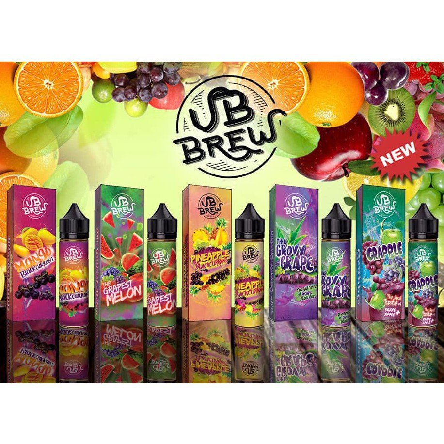 2021VB Brew Fruity Series (60ml) Free Base E-Juice Flavour2022 Yw8r ...
