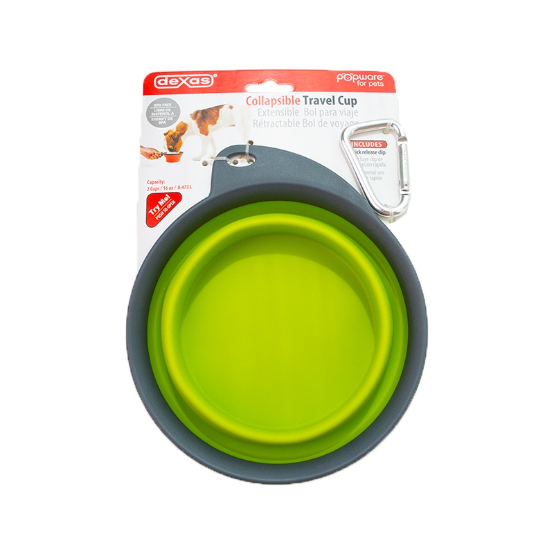 DEXAS สัตว์เลี้ยง go out ชาม ชามน้ำสุนัข ชามพับ ชามสุนัขแบบพกพา ชามใส่สุนัข อ่างน้ำสำหรับดื่ม ...