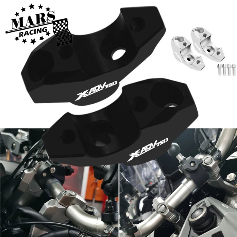 อุปกรณ์เสริมสำหรับรถจักรยานยนต์ CNC Handlebar Riser Bar Mount Handle ...
