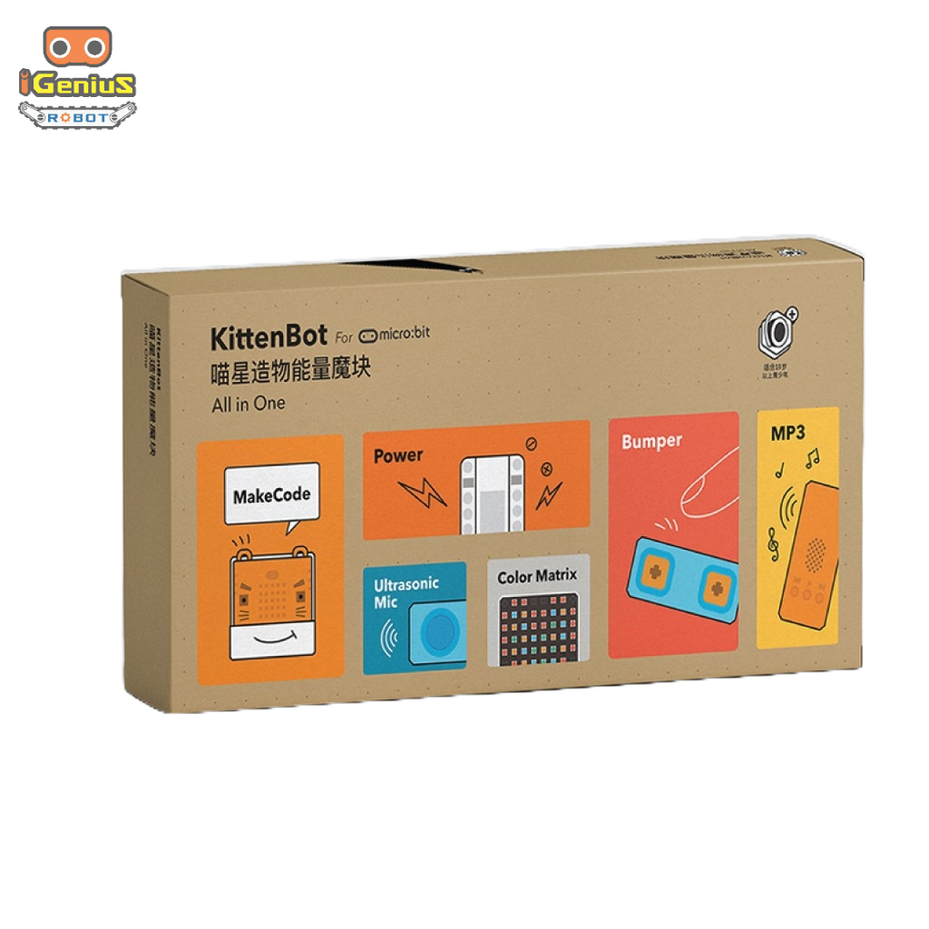 ฟรีของแถม ชุดรวมเซ็นเซอร์ 10 ใน 1 เขียนโปรแกรมไมโครบิต Kittenbot Power ...