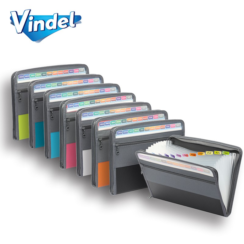 Expanding File folderFolder fail File folder A4 Size 13 Pockets ...