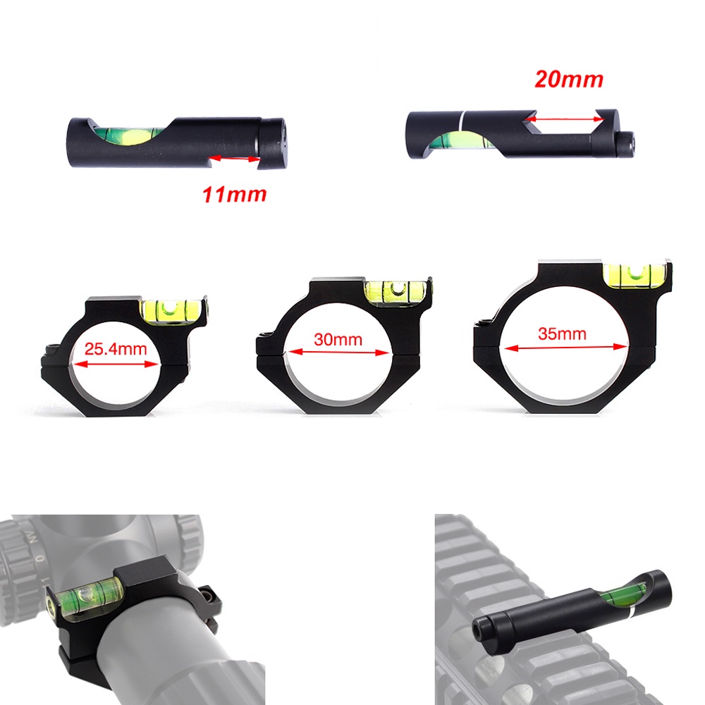 Hunting Spirit Bubble Level Rifle Scope Mount for 11/ 20mm Picatinny ...