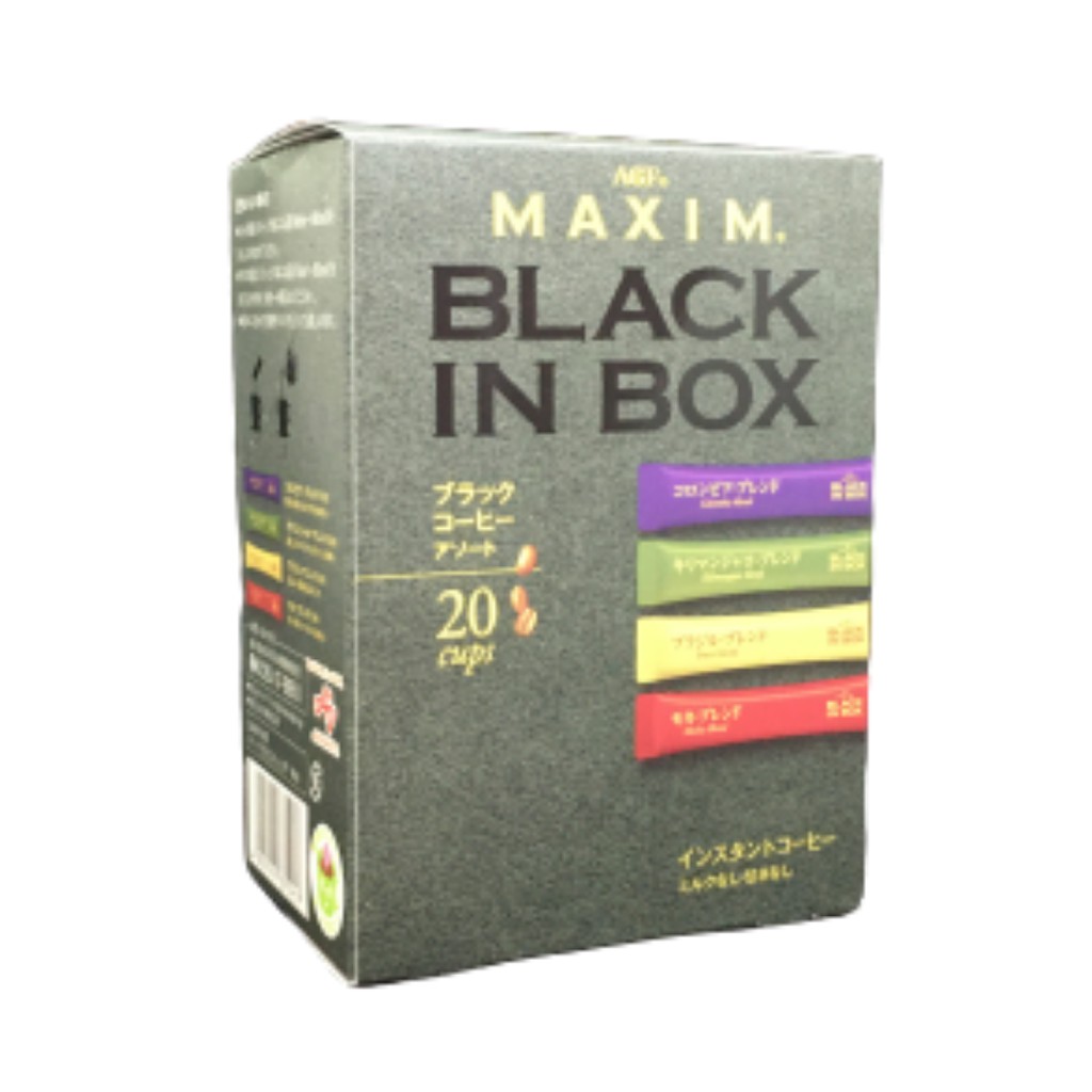กาแฟ AGF Maxim Black in Box รวม 4 รส จาก 4 ประเทศ บรรจุกล่องละ 20 ซอง ...