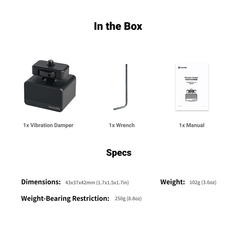 Insta360 Vibration Damper ลดกันสั่น for GoPro DJI Insta360 SJCAM Xiaomi ...